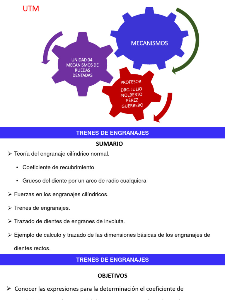 C2-U4.Teoría Del Engranaje Cilíndrico Normal | PDF | Engranaje | Eje