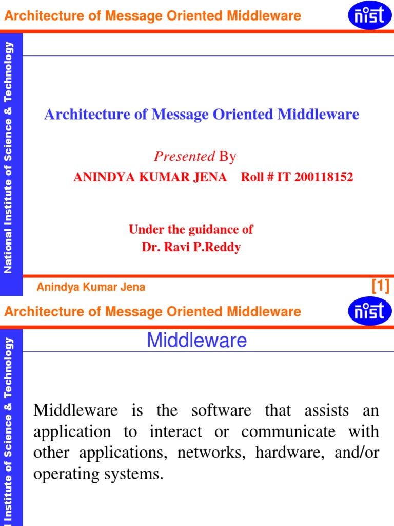 Middleware Architecture Guide | PDF | Distributed Computing ...
