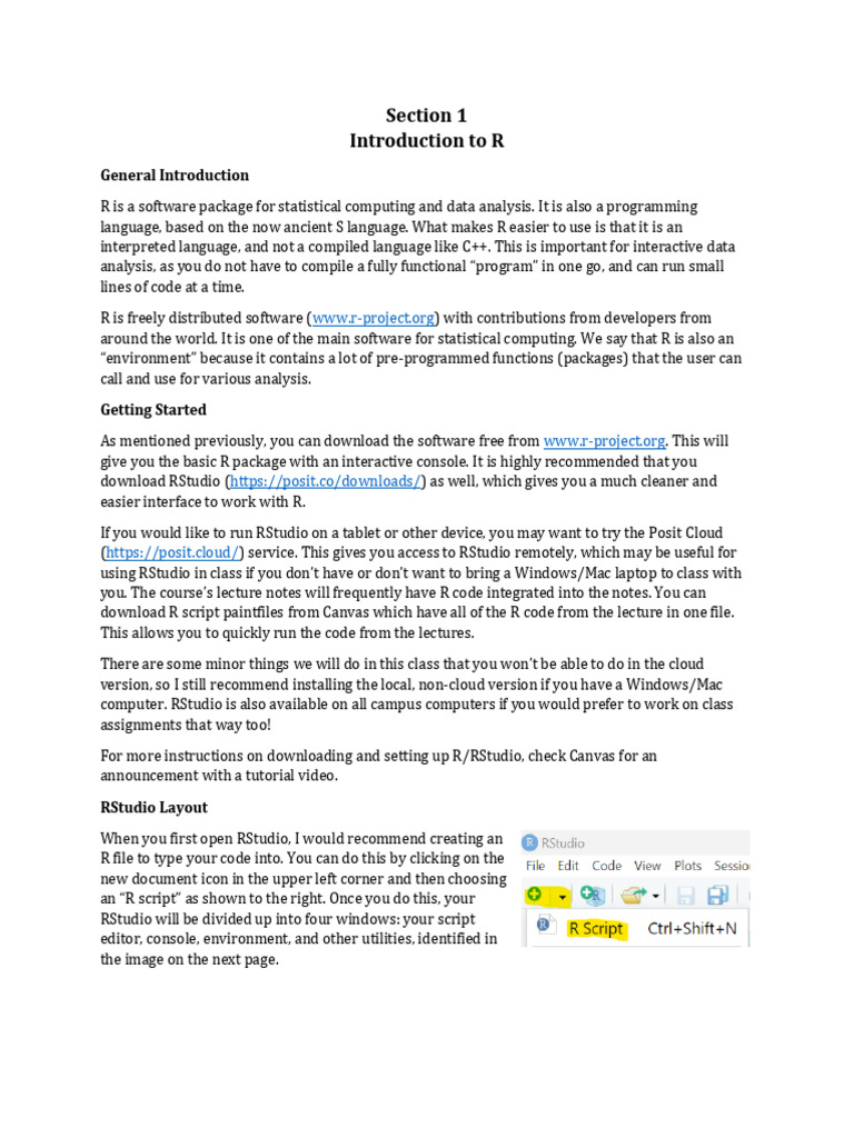 Introduction To R Pdf Comma Separated Values Computer File 3778