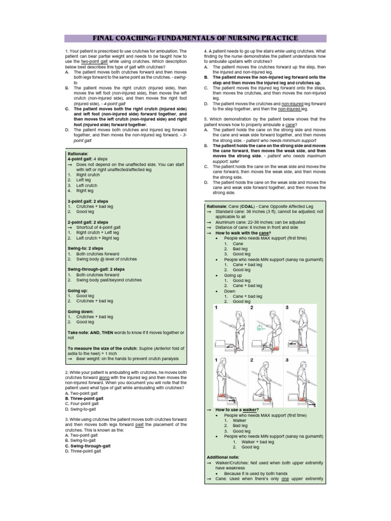 FUNDA Final Coaching | PDF | Gastroesophageal Reflux Disease | Visual Acuity