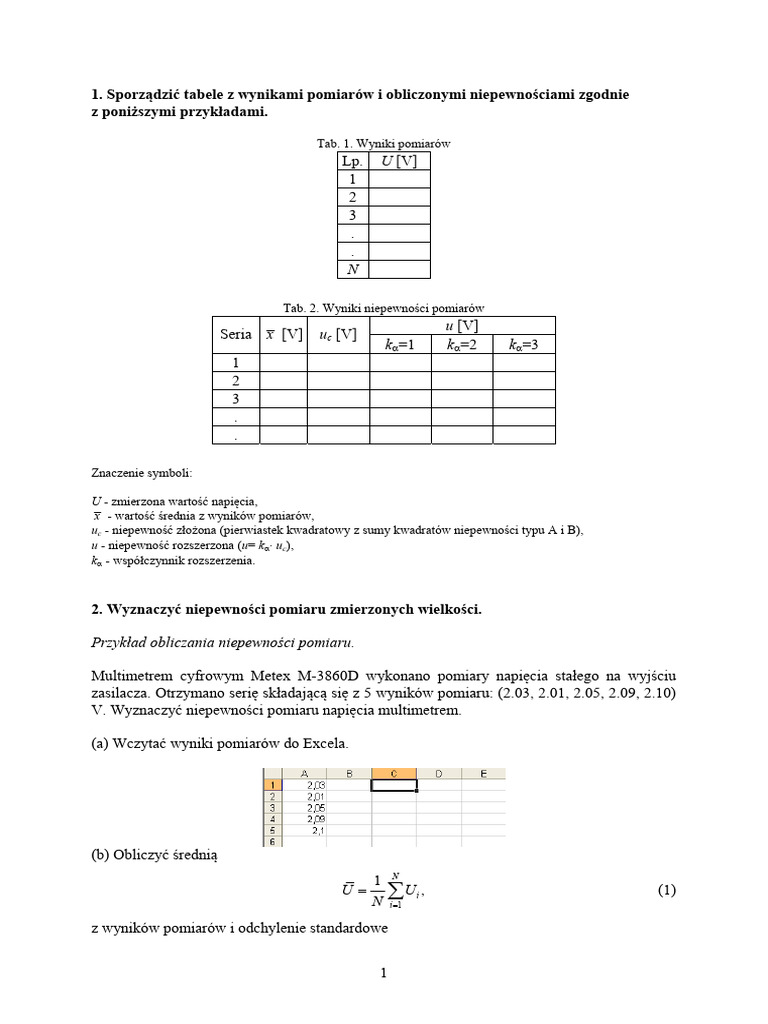 Cw3 Opracowanie Wynikow Pdf