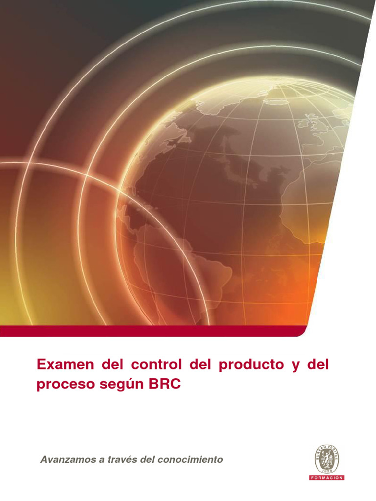 UC35 Producto Proceso BRC V8 | PDF | Análisis de Riesgo y Puntos Críticos de Control | Laboratorios