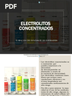 Electrolitos Concentrados (Cuidados de Resguardo, Marco Legal, Acciones Previas A La ...