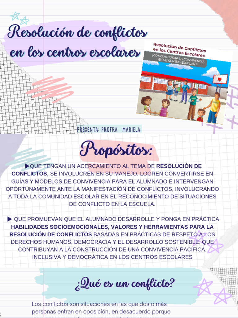 Estrategias de Resolución de Conflictos Escolares | PDF | Mediación ...