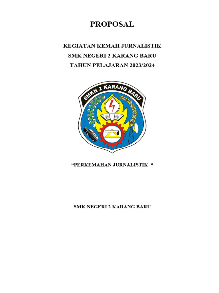 Proposal Ekskul Jurnalis New | PDF