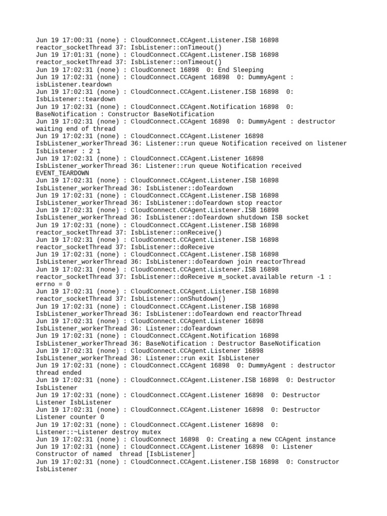 CloudConnect Log | PDF | Telecommunications | Application Layer Protocols