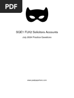SQE1 FLK1 Sample Questions Guide | PDF | Misrepresentation | Damages