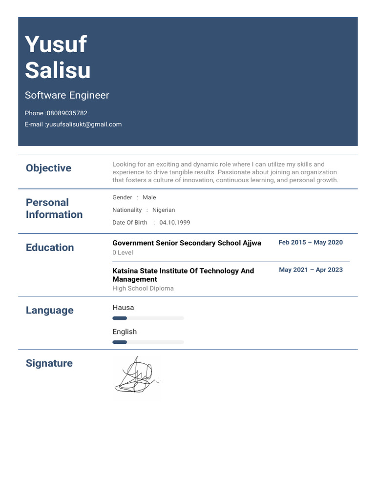 Yusuf Resume 833 | PDF