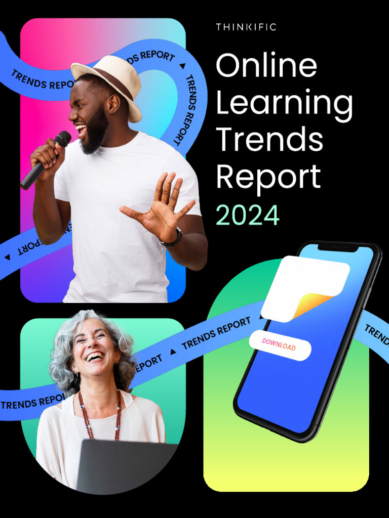 Thinkific Elearning Trends Report - 2024 | PDF | Cost Of Living | Social Media