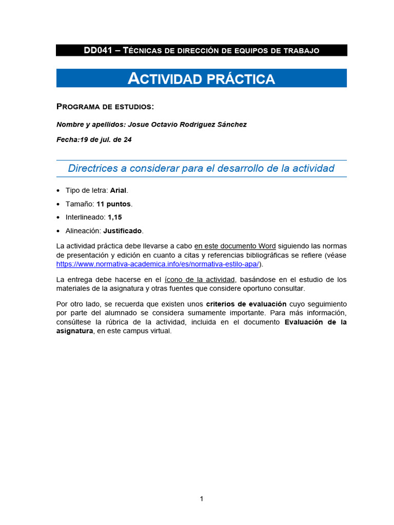 DD041-CP-CO-Esp - v0r3 Tarea | PDF | Liderazgo | Aprendizaje