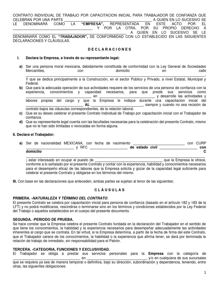 Contratos en Blanco para Destajistas | PDF | Salario | Derecho laboral