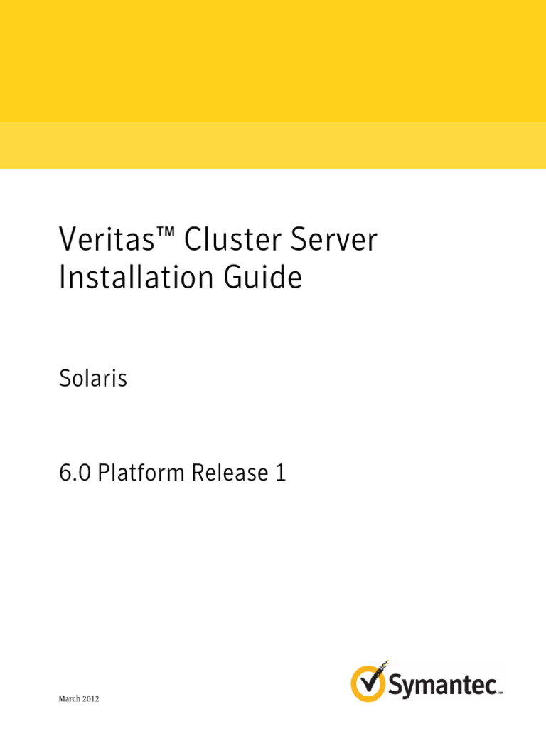 Vcs Install 60pr1 Sol | PDF | Computer Cluster | Computer Network