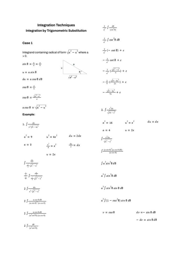 Integration Techniques | PDF | Elementary Mathematics | Numerical Analysis