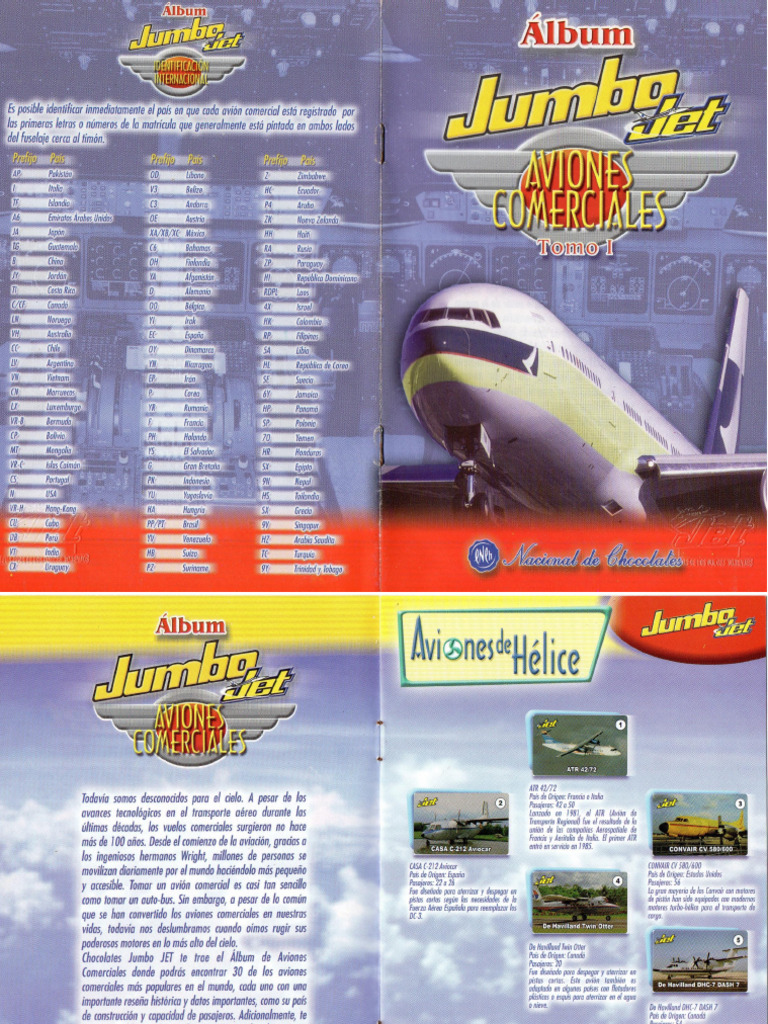 Album Jumbo Aviones Comerciales | PDF
