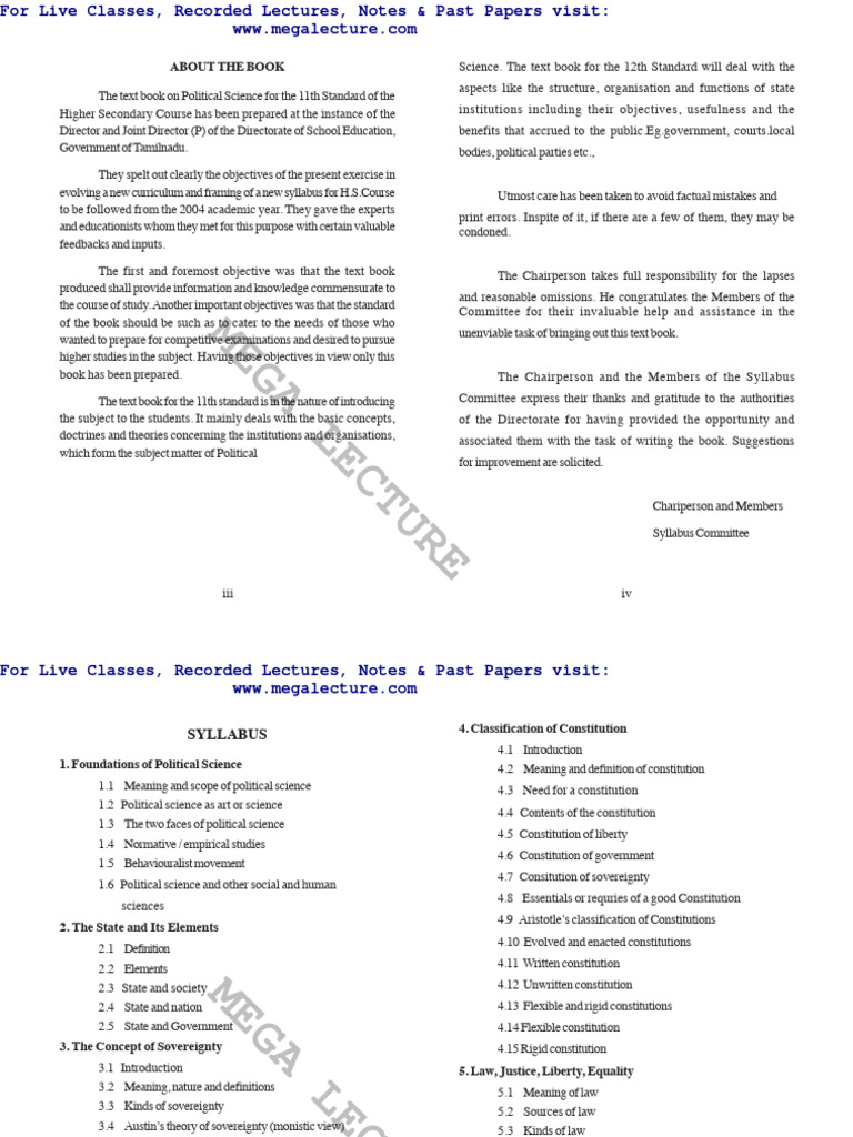 Political Science Book | PDF | Science | Democracy