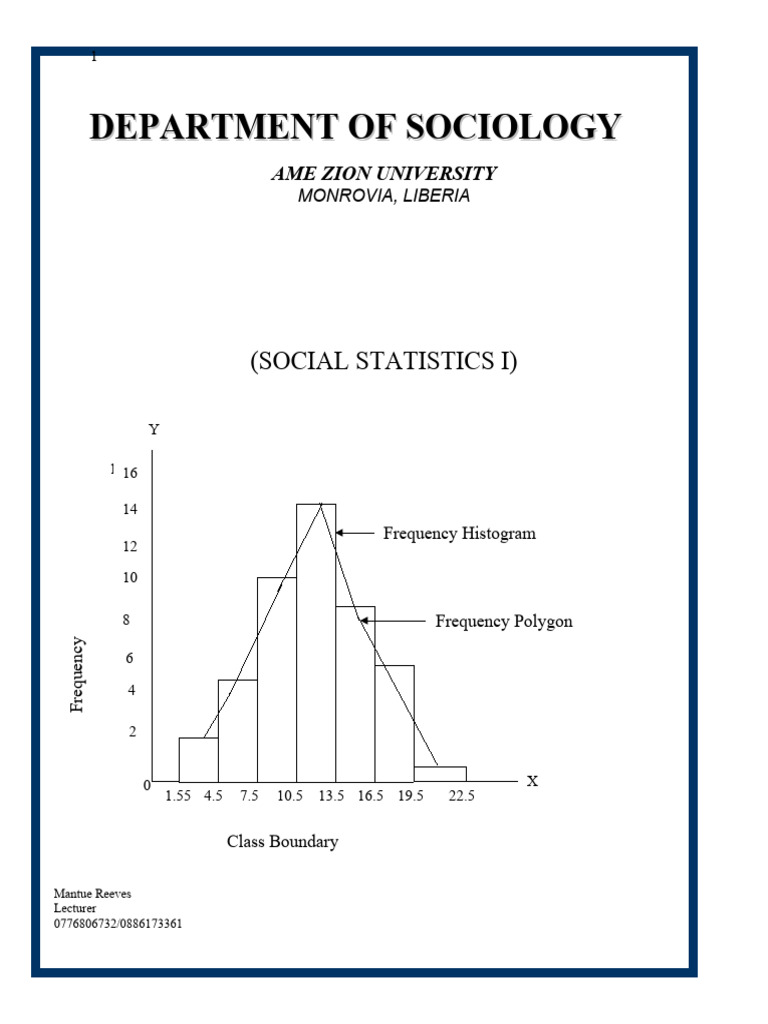 Social Statictis I | PDF | Sampling (Statistics) | Mode (Statistics)