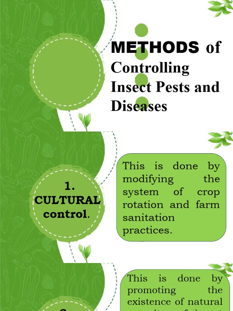Insect Pest and Disease Control Methods | PDF | Wellness | Science ...