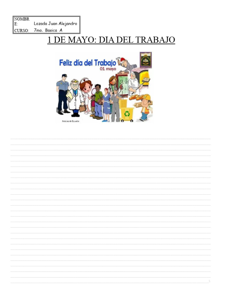 Dia Del Trabajo | PDF