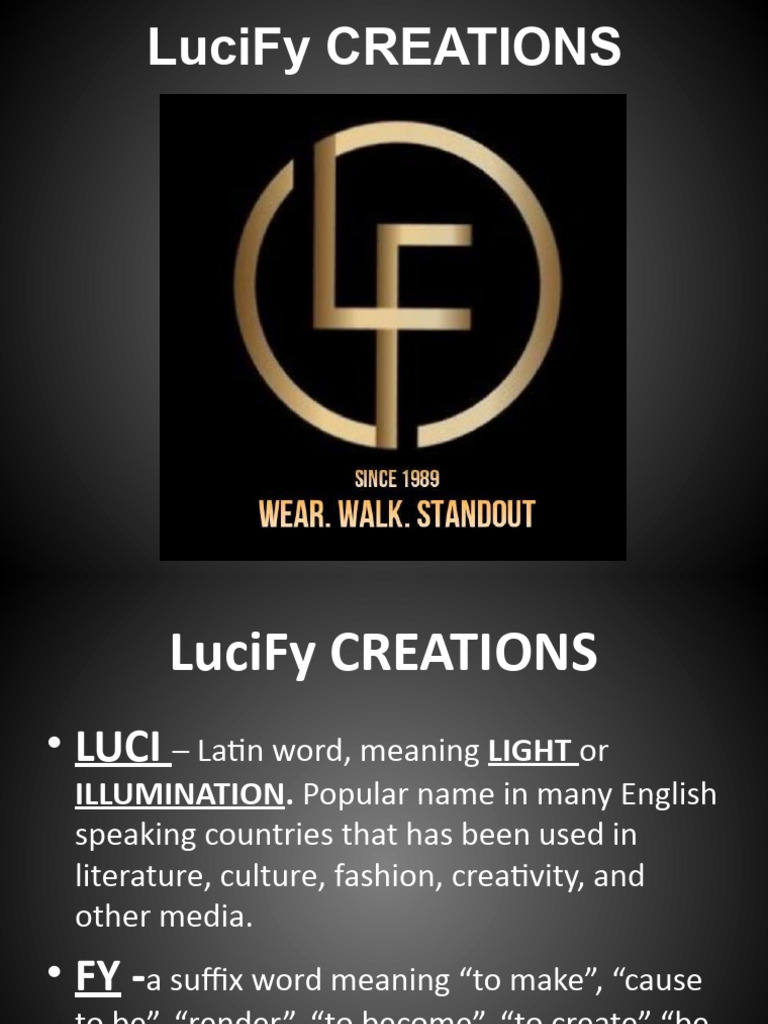 Lucify-Creations PPT | PDF | Fashion | Marketing