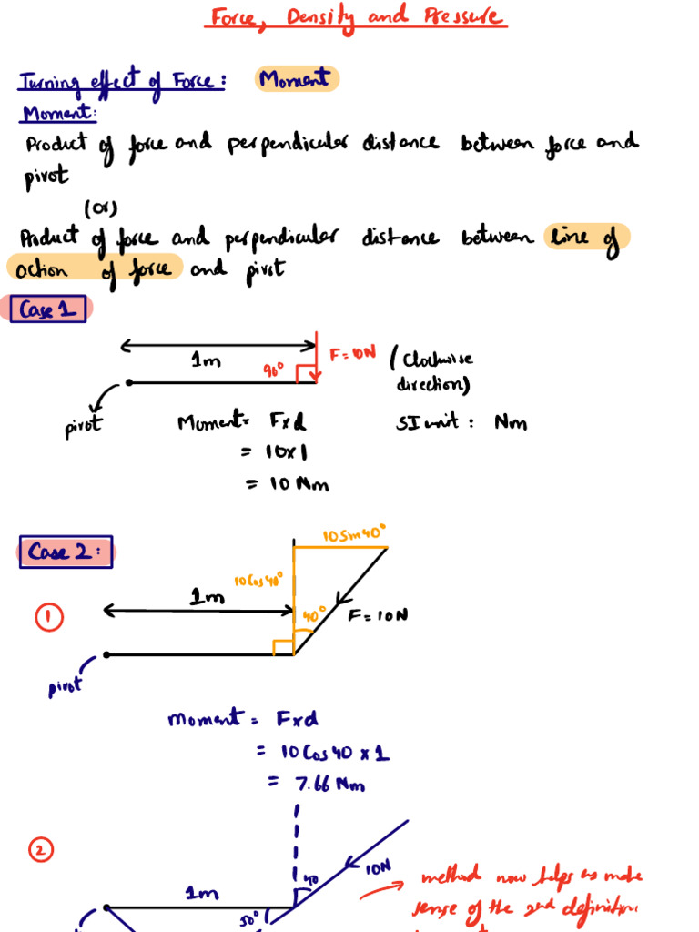 CH 5 - Force, Density and Pressure | PDF | Buoyancy | Pressure