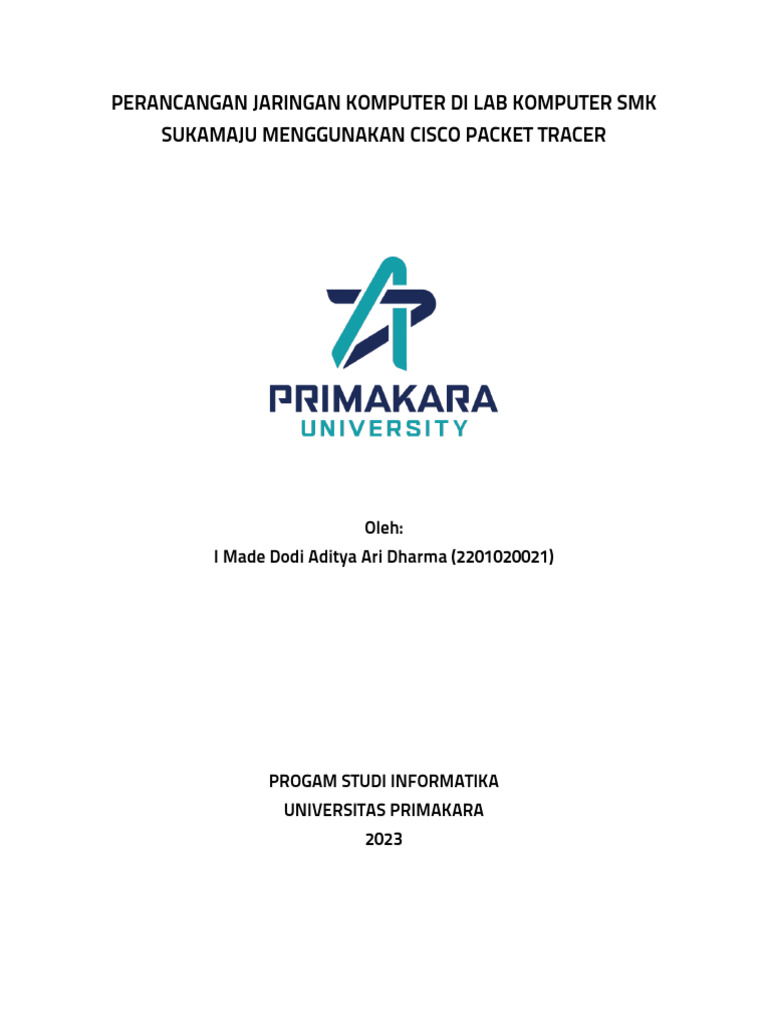 Perancangan Jaringan Lab SMK Sukamaju | PDF