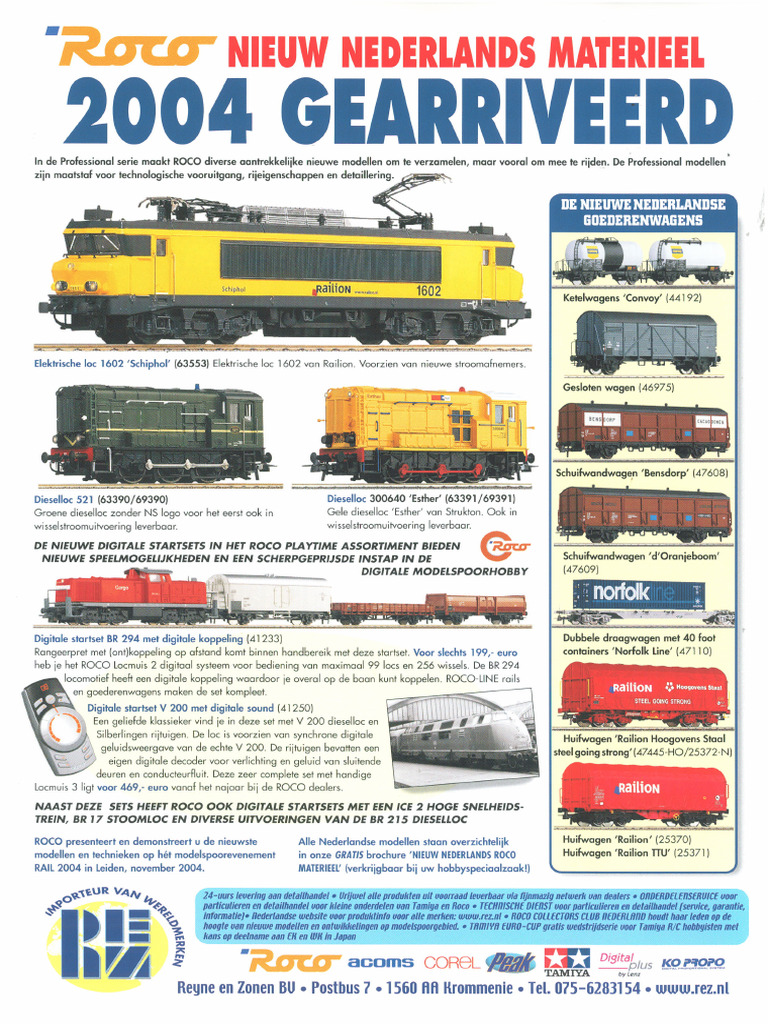 Roco Nederlands Materieel 2004 Neuheiten | PDF