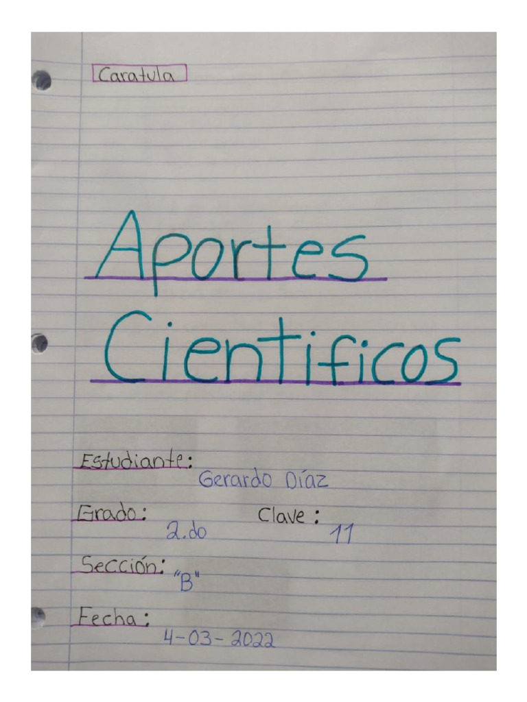 Aportes Cientificos Gerardo Diaz 2B-11 | PDF