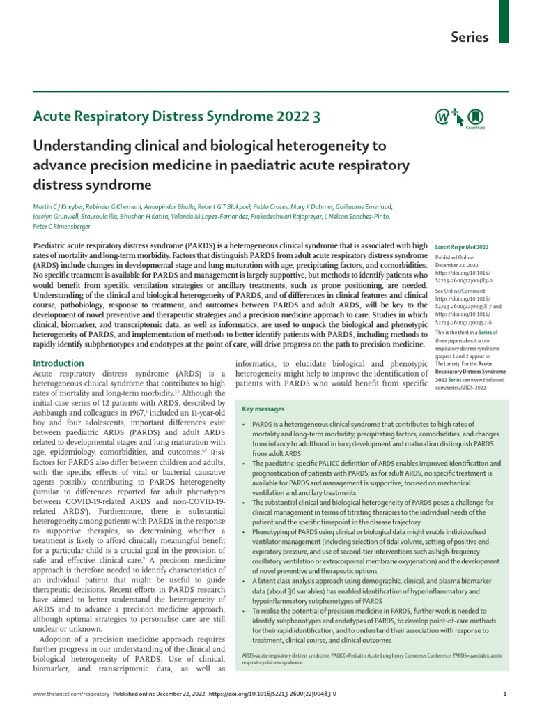 Understanding Clinical and Biological Heterogeneity To - Advance ...