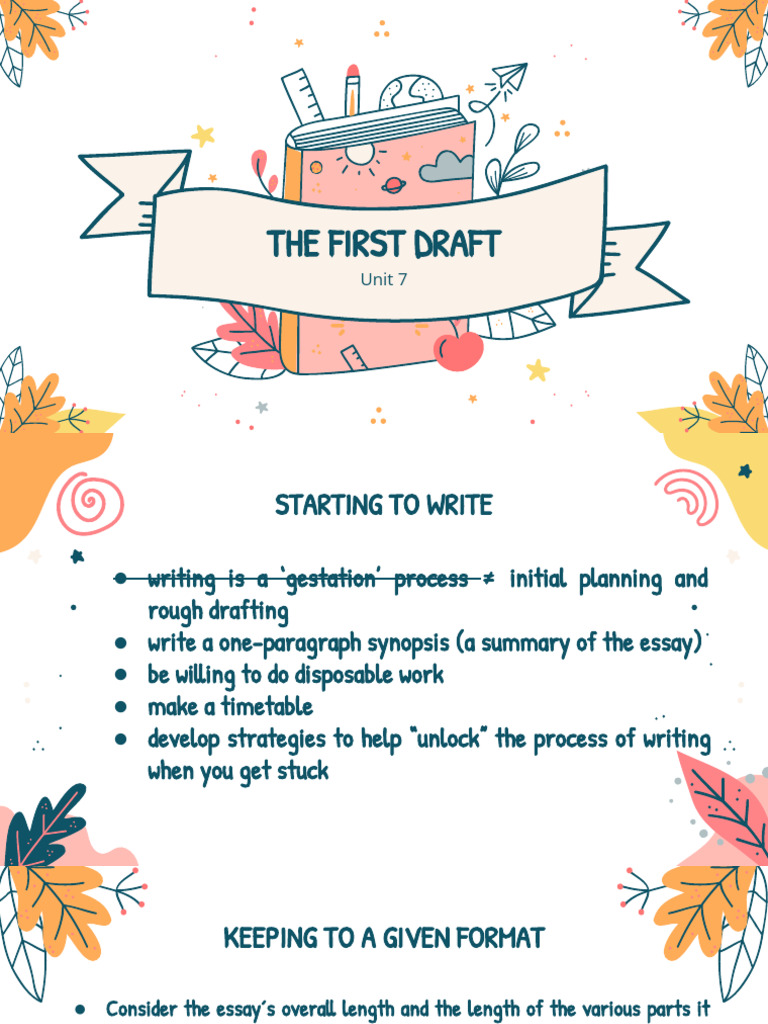 The First Draft | PDF