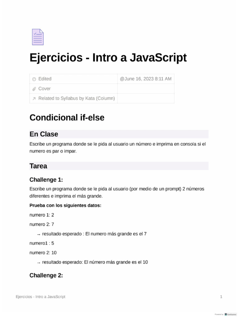 Challenges - Intro A JavaScript | PDF