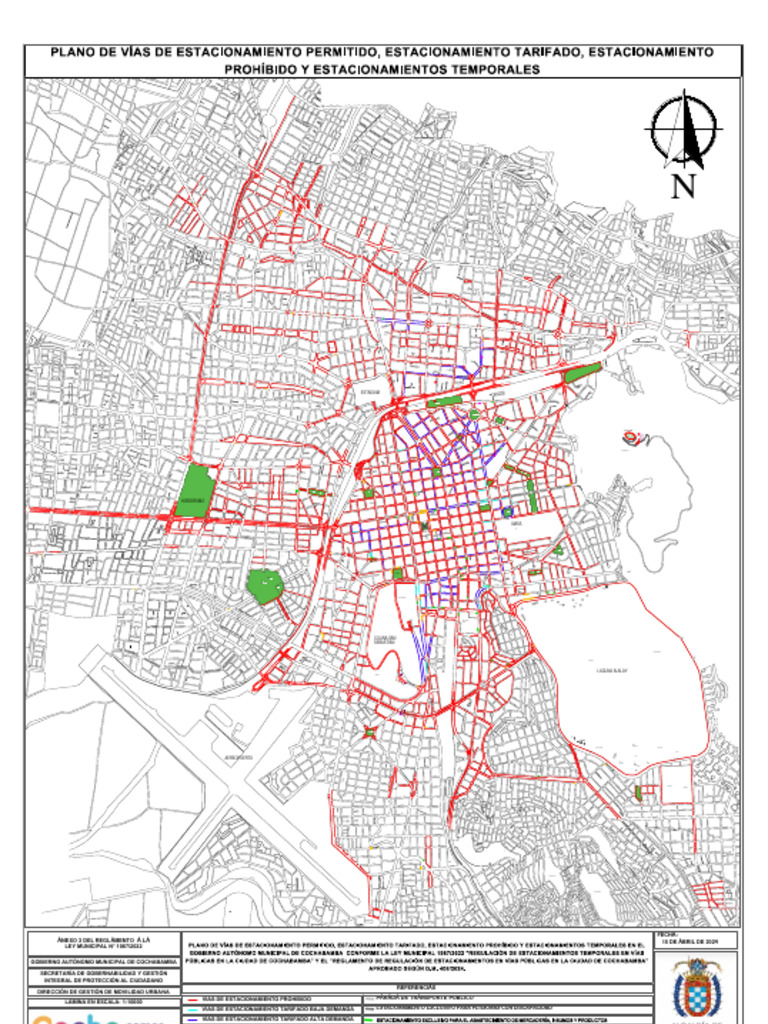 Plano de Zonas Tarifadas, Prohibidas y Permitidas | PDF