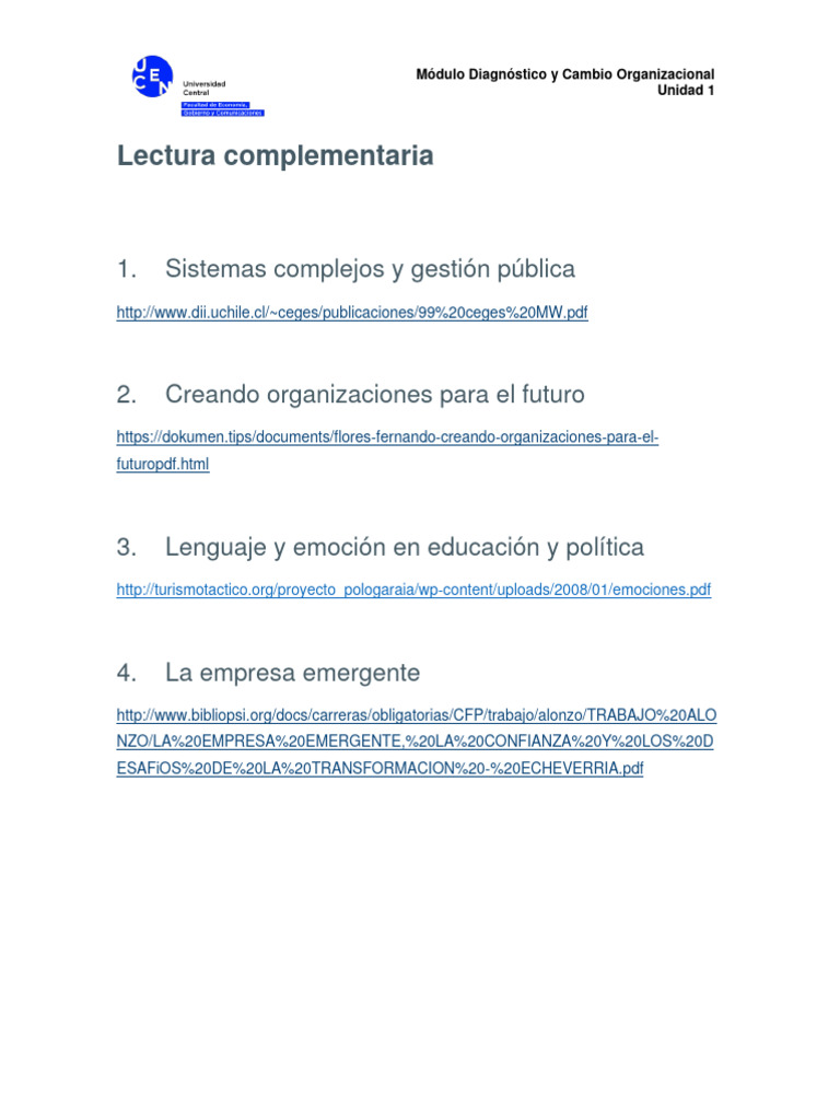 Lectura complementaria_Unidad 1 | PDF