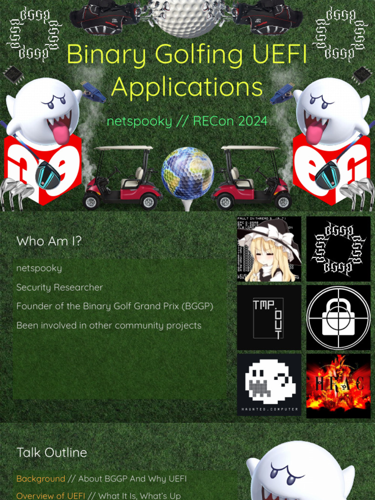 "UEFI Binary Golfing: A Guide" | PDF | File System | Booting