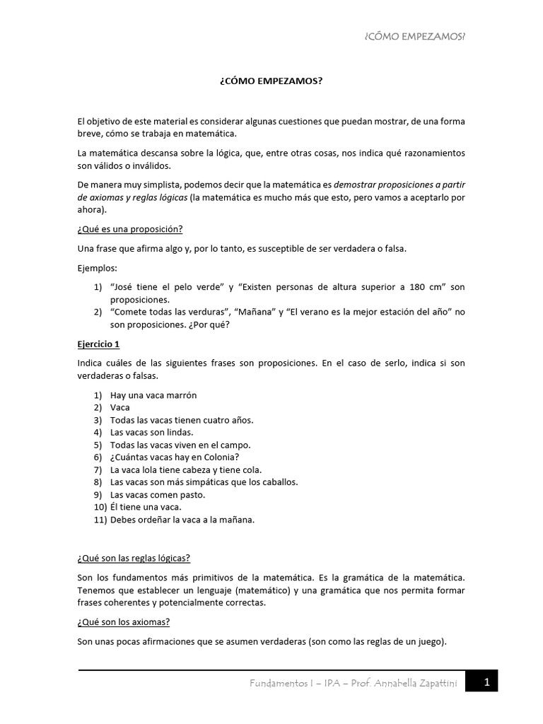 CÓMO+EMPEZAMOS | PDF | Axioma | Teorema