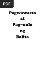 Copyreading Filipino Exercises | PDF