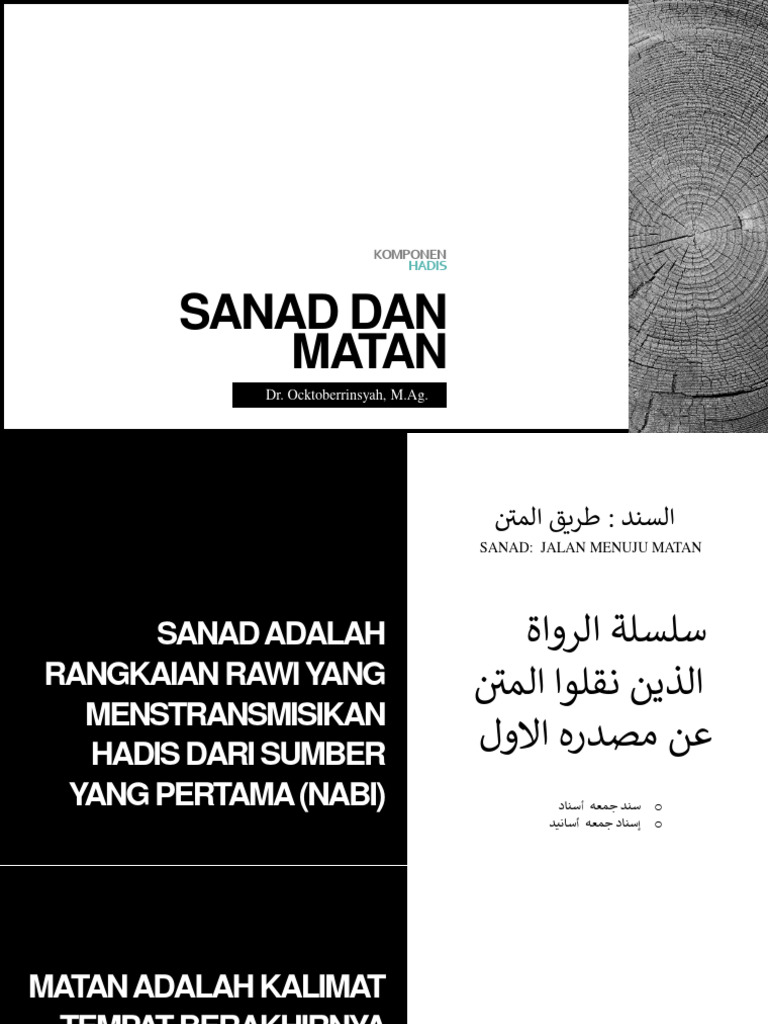 Sanad Dan Matan Hadis | PDF