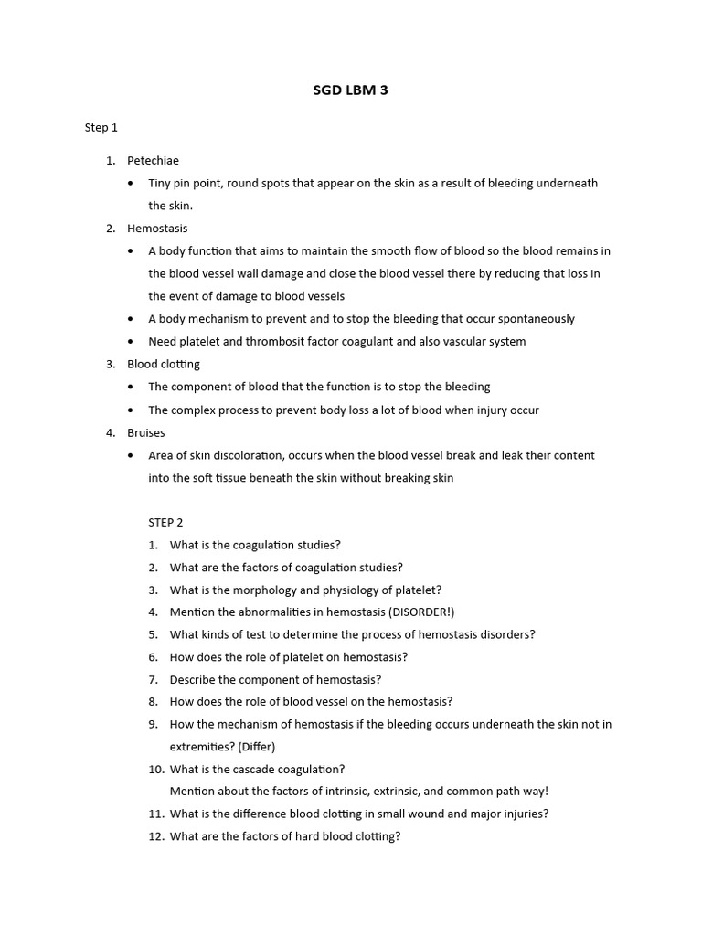 Modul Hematopoetin LBM 3 SGD 22 | PDF
