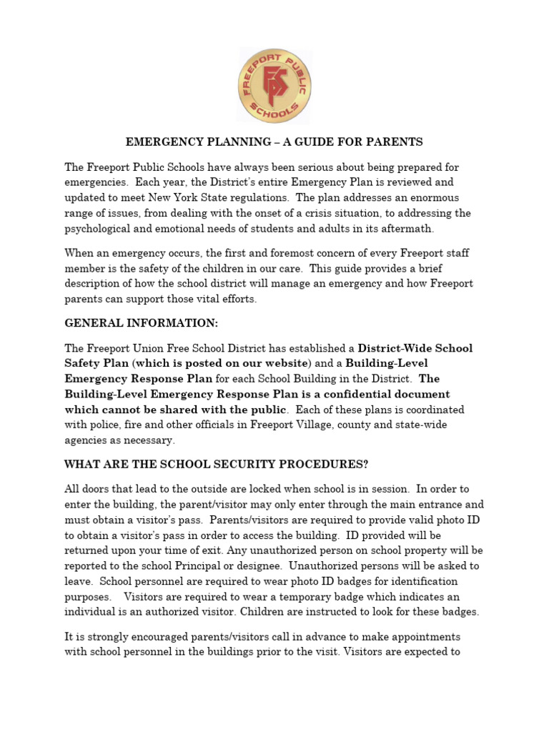 EMERGENCY PLANNING Guide Final May 2018 | PDF | Emergency Evacuation | Emergency