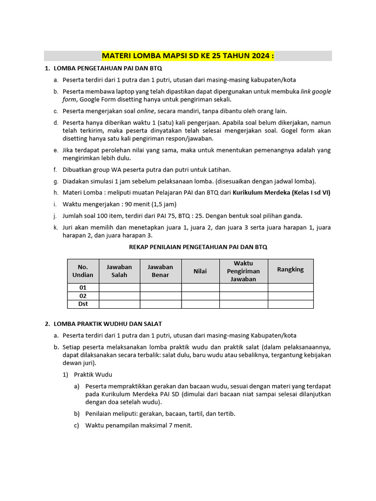 Lampiran Proposal MAPSI Sragen | PDF