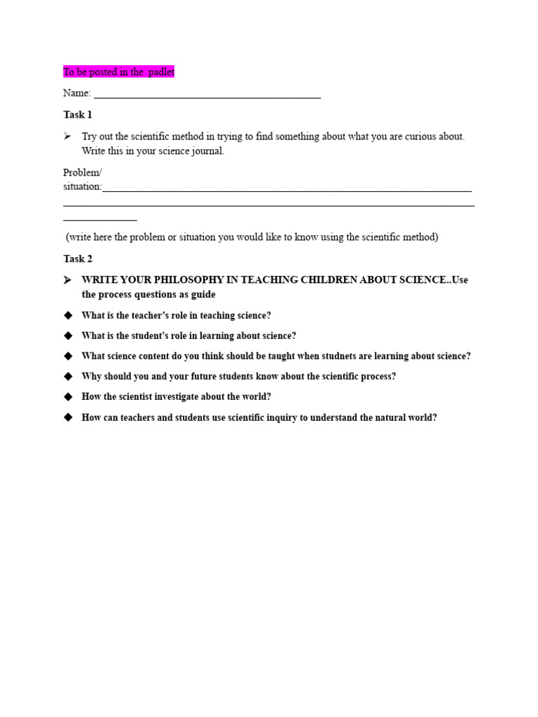 Science Teaching Philosophy Guide | PDF | Self-Improvement | Wellness