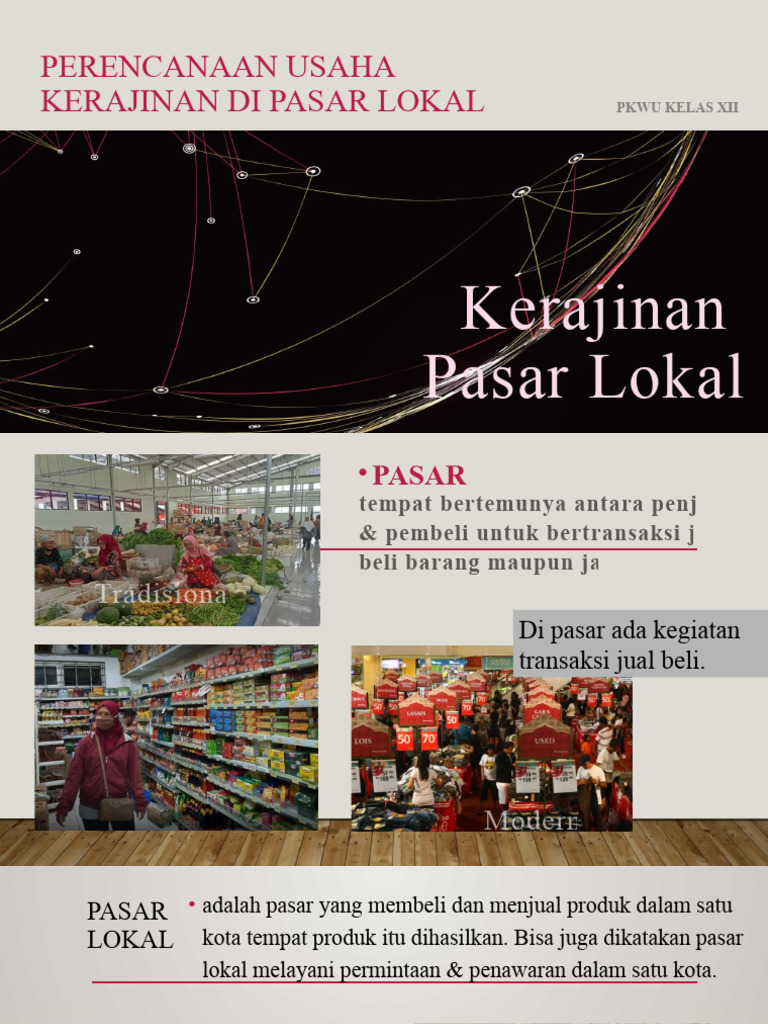 Bahan Ajar KWU Pengertian Pasar | PDF
