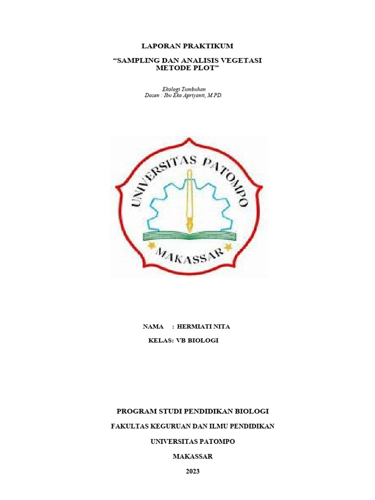 Laporan Praktikum Ekologi Tumbuhan | PDF | Griya & Taman
