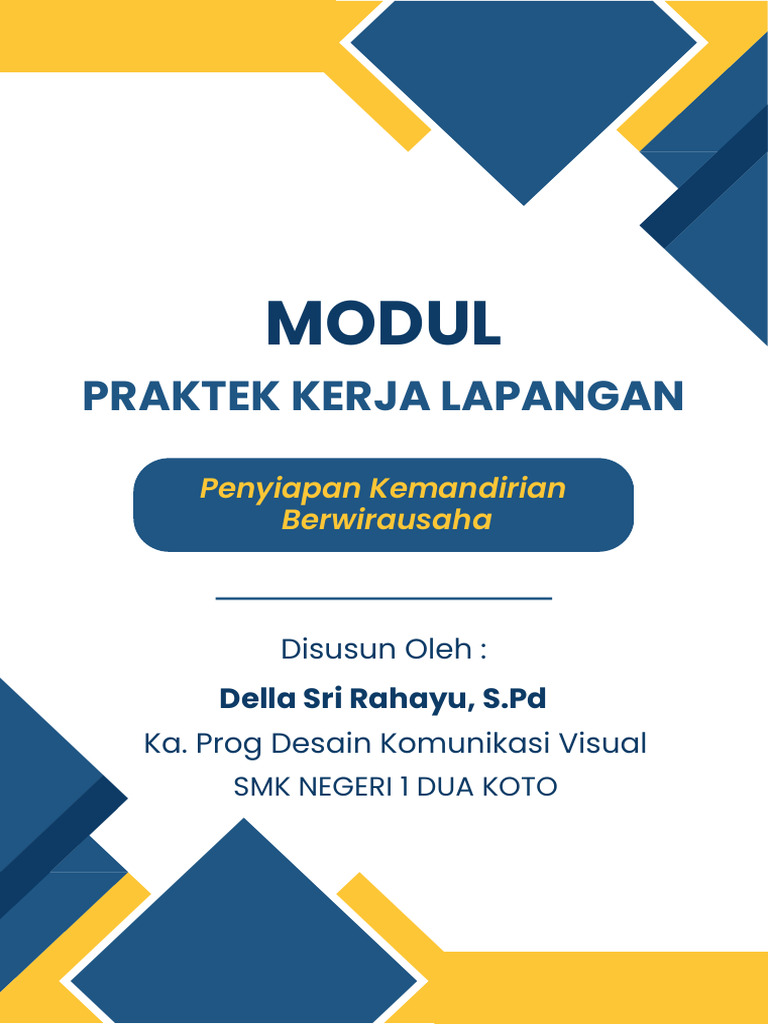 Modul PKL DKV - Kemandirian Berwirausaha | PDF | Bisnis