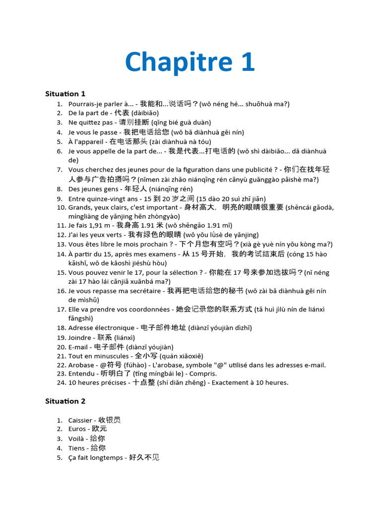 Chapitre 1 | PDF