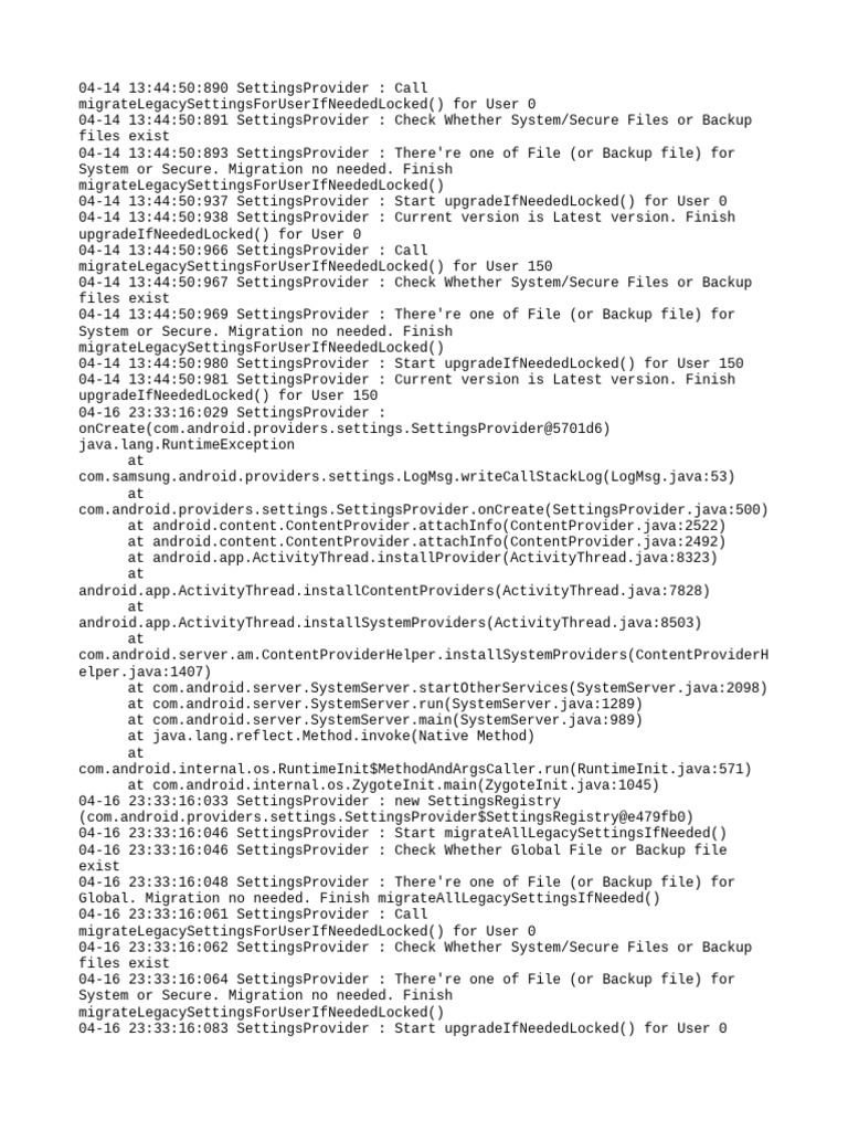 Settings Provider Pdf Java Programming Language Backup