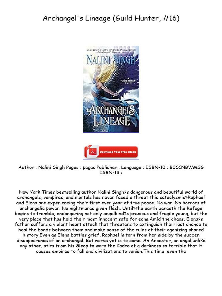 Read BOOK Archangel's Lineage (Guild Hunter, #16) in PDF | PDF
