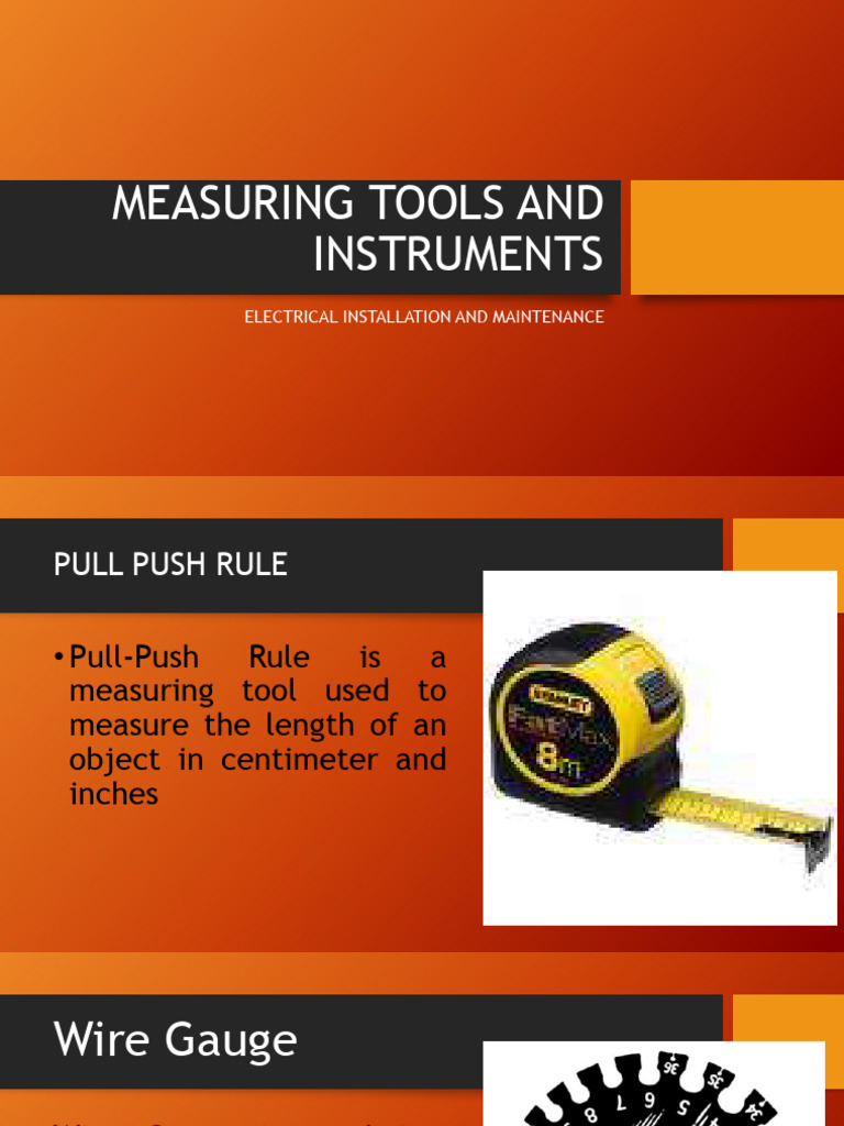 Electrical Measuring Tools Overview | PDF | Science & Mathematics