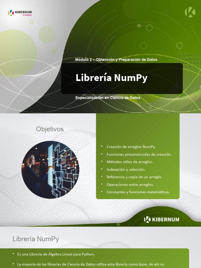 02 - Libreria Numpy | PDF | Matriz (Matemáticas) | Programación de computadoras
