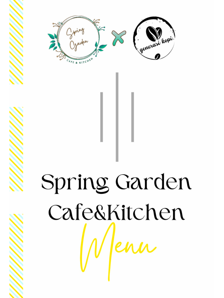 Spring Garden Cafe&Kitchen Menu 2024 | PDF
