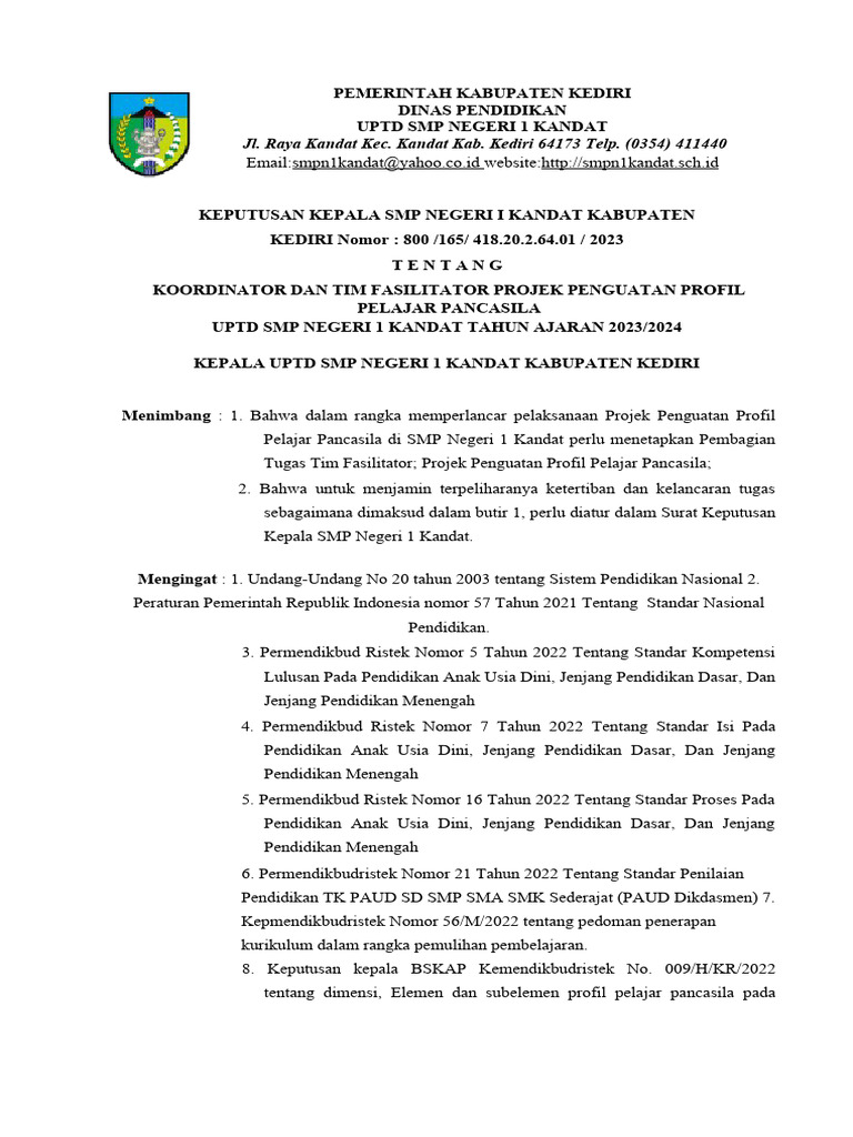 SK Tim P5 - WWW - Kherysuryawan.id | PDF
